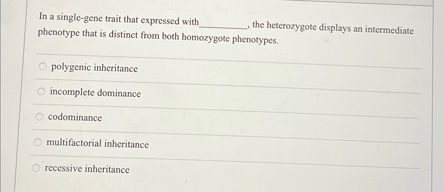 Solved In a single-gene trait that expressed with phenotype | Chegg.com
