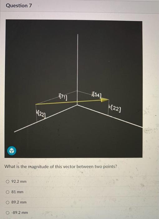 Solved What is the magnitude of this vector between two | Chegg.com