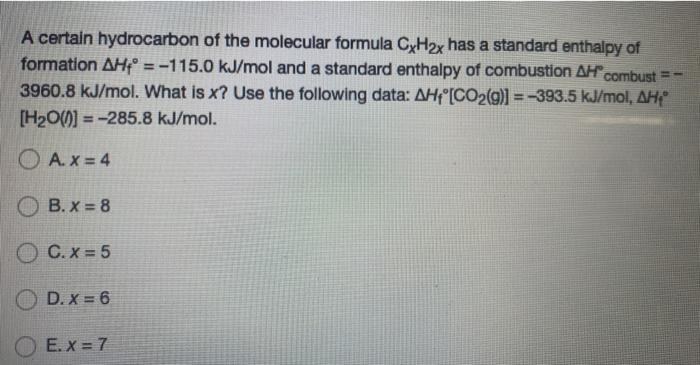 Solved Consider the following reaction involving certain | Chegg.com