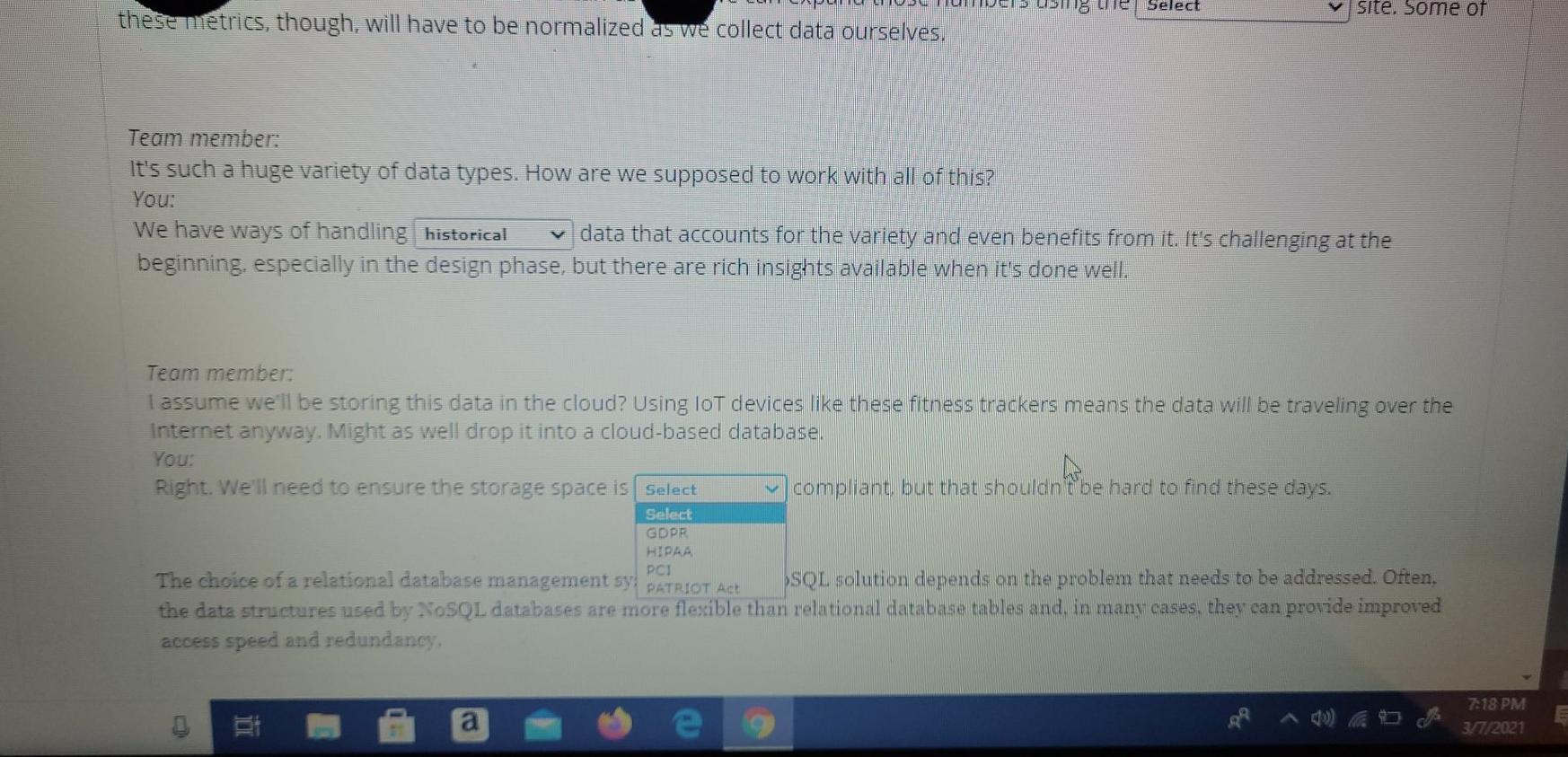 Solved Check My Work Big data collections are so enormous | Chegg.com