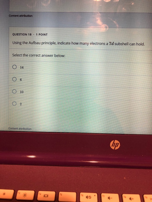 Solved Content attribution QUESTION 18.1 POINT Using the | Chegg.com