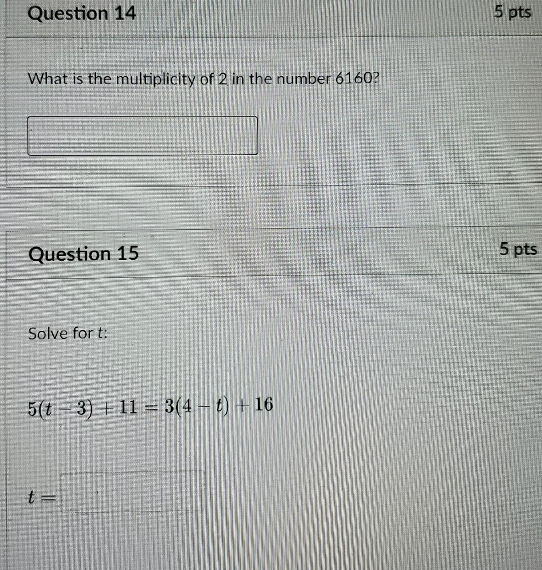 Solved Question 14 What is the multiplicity of 2 in the | Chegg.com