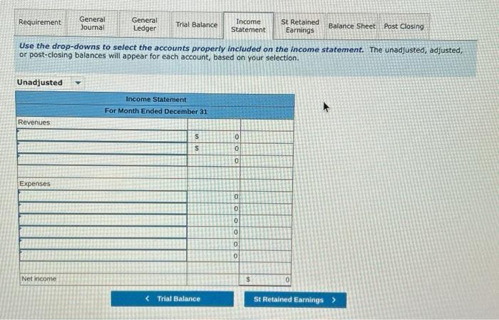 Solved Use the drop-downs to select the accounts properly | Chegg.com