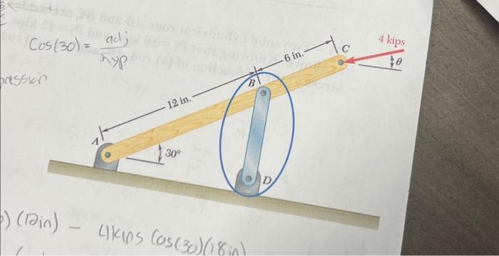 Solved Q2-Link BD consists of a single bar 1 in. wide and | Chegg.com