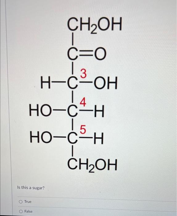 Solved CH2OH | C=O 3 H-C-OH 4 HO-CH - LE 5 HO–C_H CH2OH Is | Chegg.com