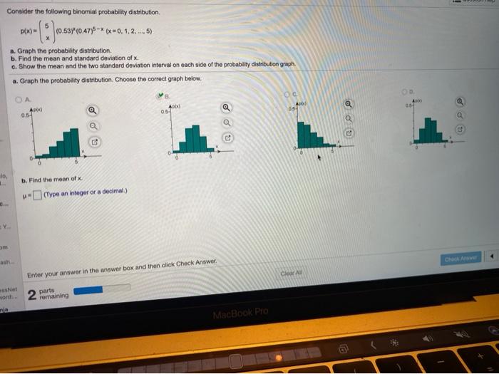 Solved Consider the following binomial probability | Chegg.com