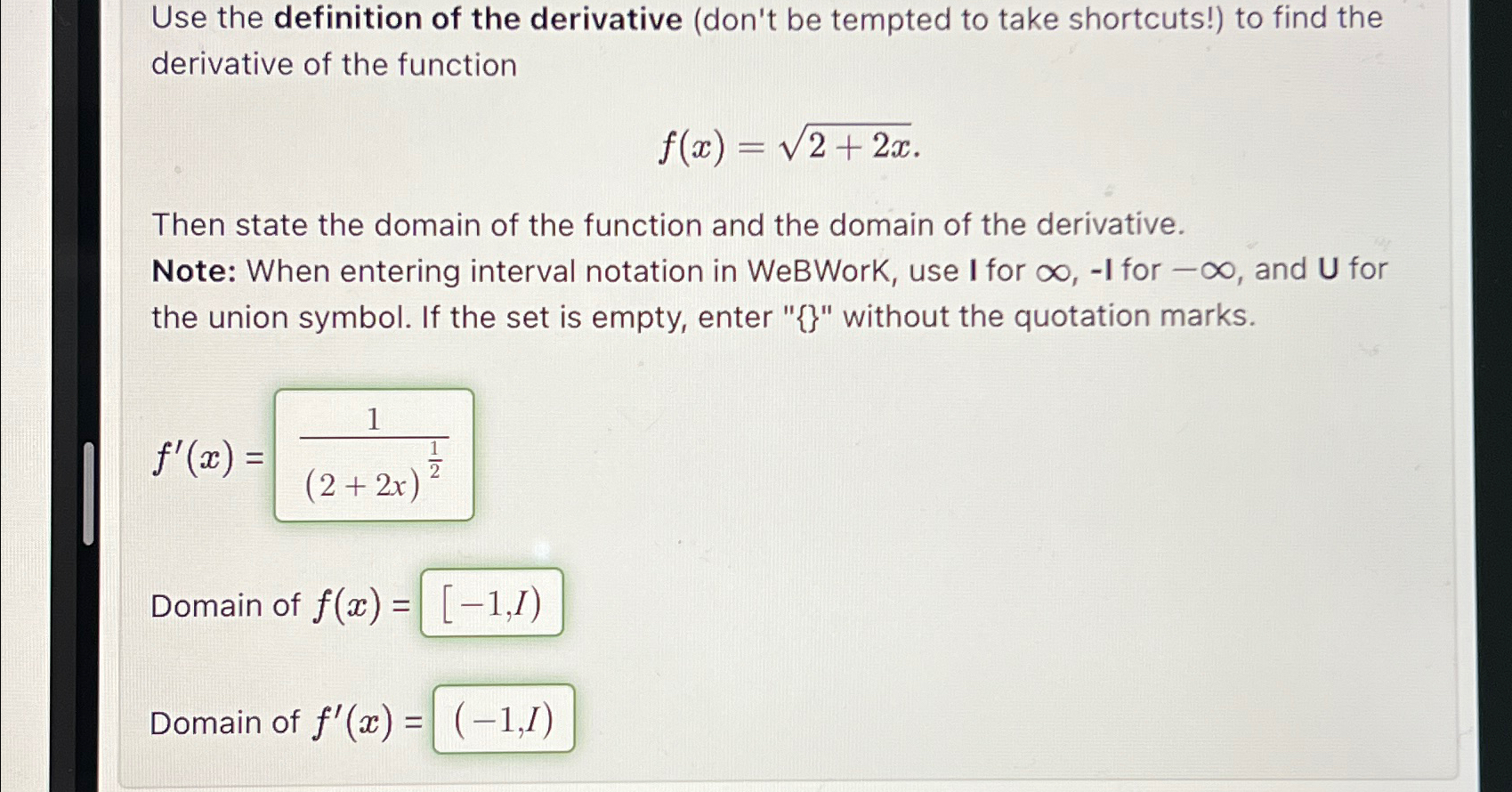 Solved Use the definition of the derivative (don't be | Chegg.com