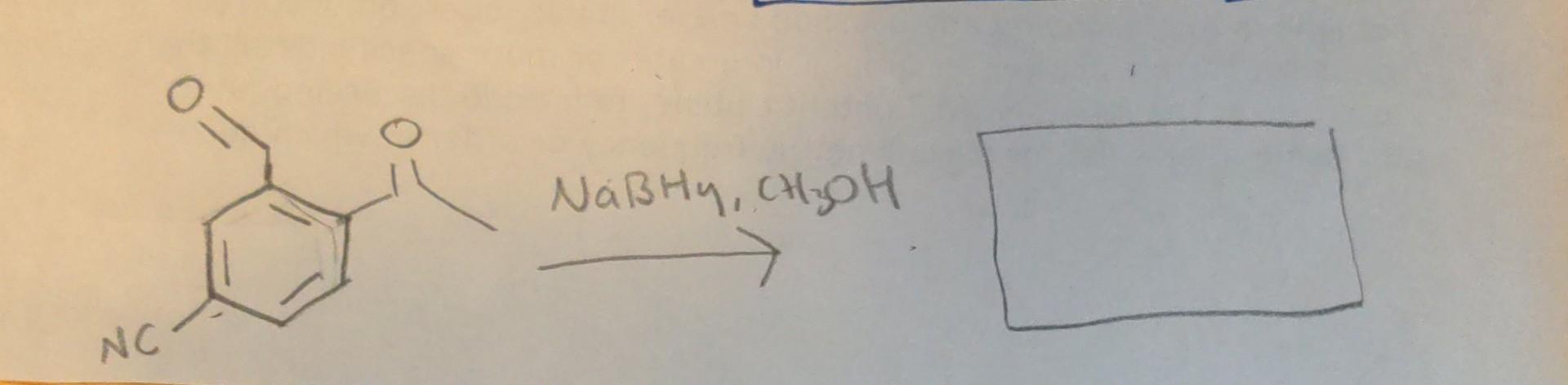 Solved NaBH,CH3OH | Chegg.com