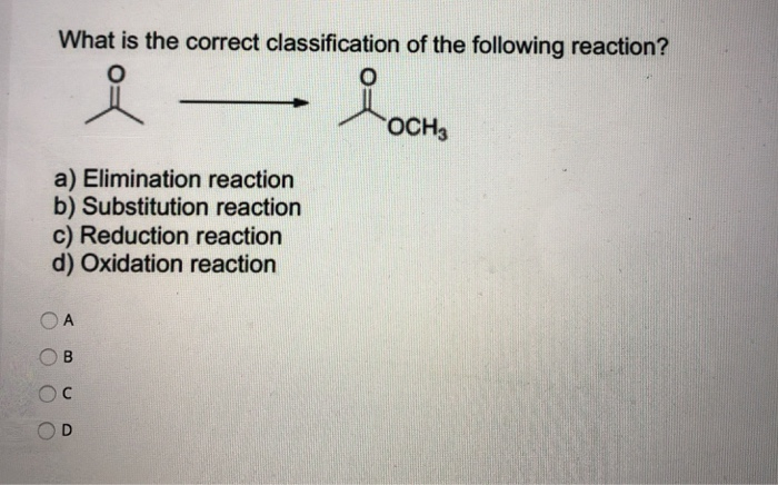 Solved What is the correct classification of the following | Chegg.com