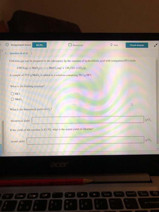 Solved O Assignment Score: 84.3 Resources 8 Hint Check | Chegg.com