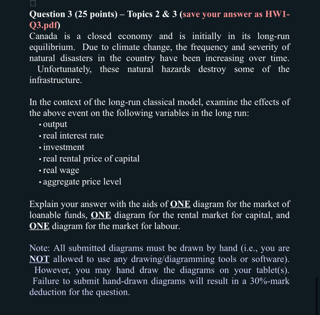 Solved Question 3 (25 ﻿points) - ﻿Topics 2 ﻿& 3 (save your | Chegg.com