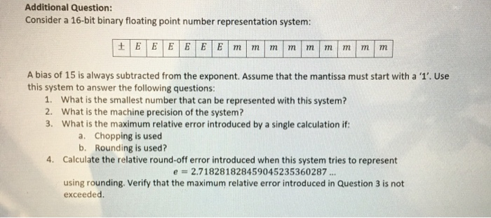 Solved Additional Question: Consider a 16-bit binary | Chegg.com