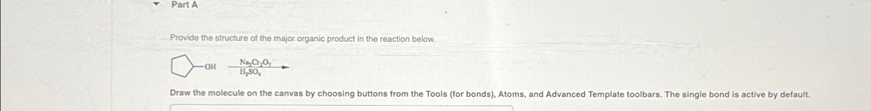 Solved Part AProvide the structure of the major organic | Chegg.com