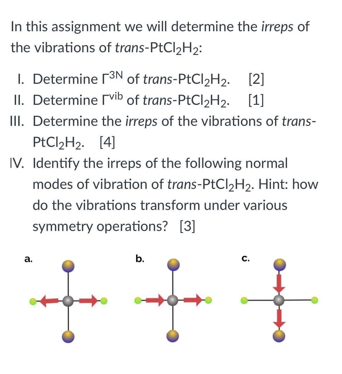 Solved In this assignment we will determine the irreps of | Chegg.com