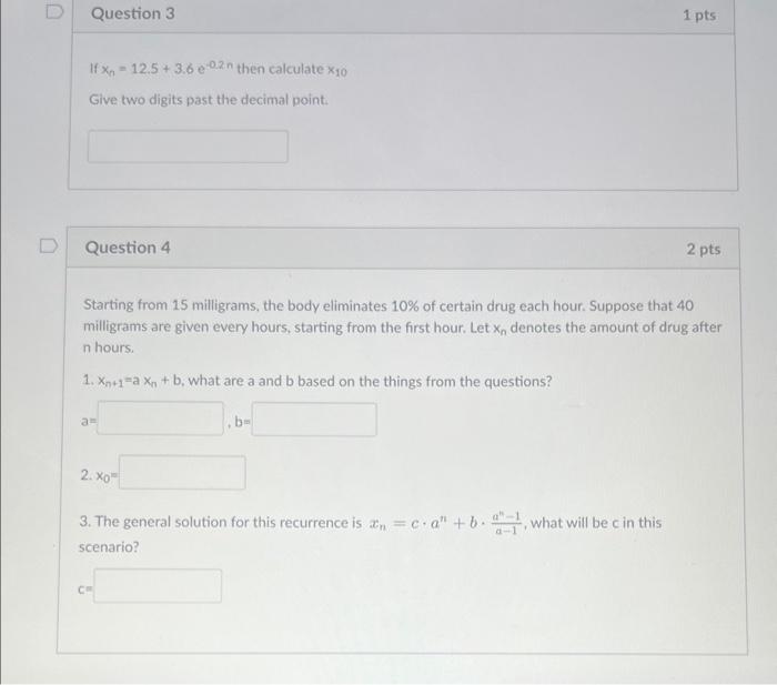 Solved What is the recurrence equation for this sequence? | Chegg.com