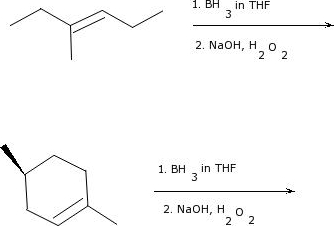 Solved 1. BH3 in THF rightarrow 2. NaOH, H2O2 1. BH3 in | Chegg.com