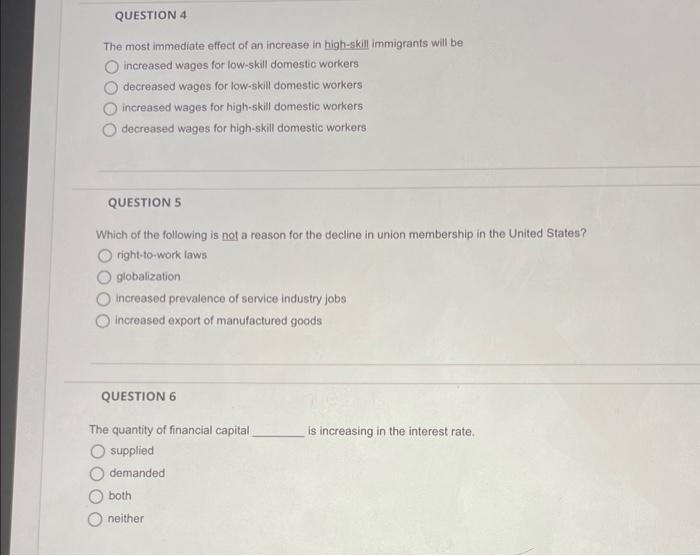 Solved The most immediate effect of an increase in | Chegg.com