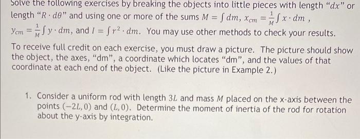 Solved solve the following exercises by breaking the objects | Chegg.com