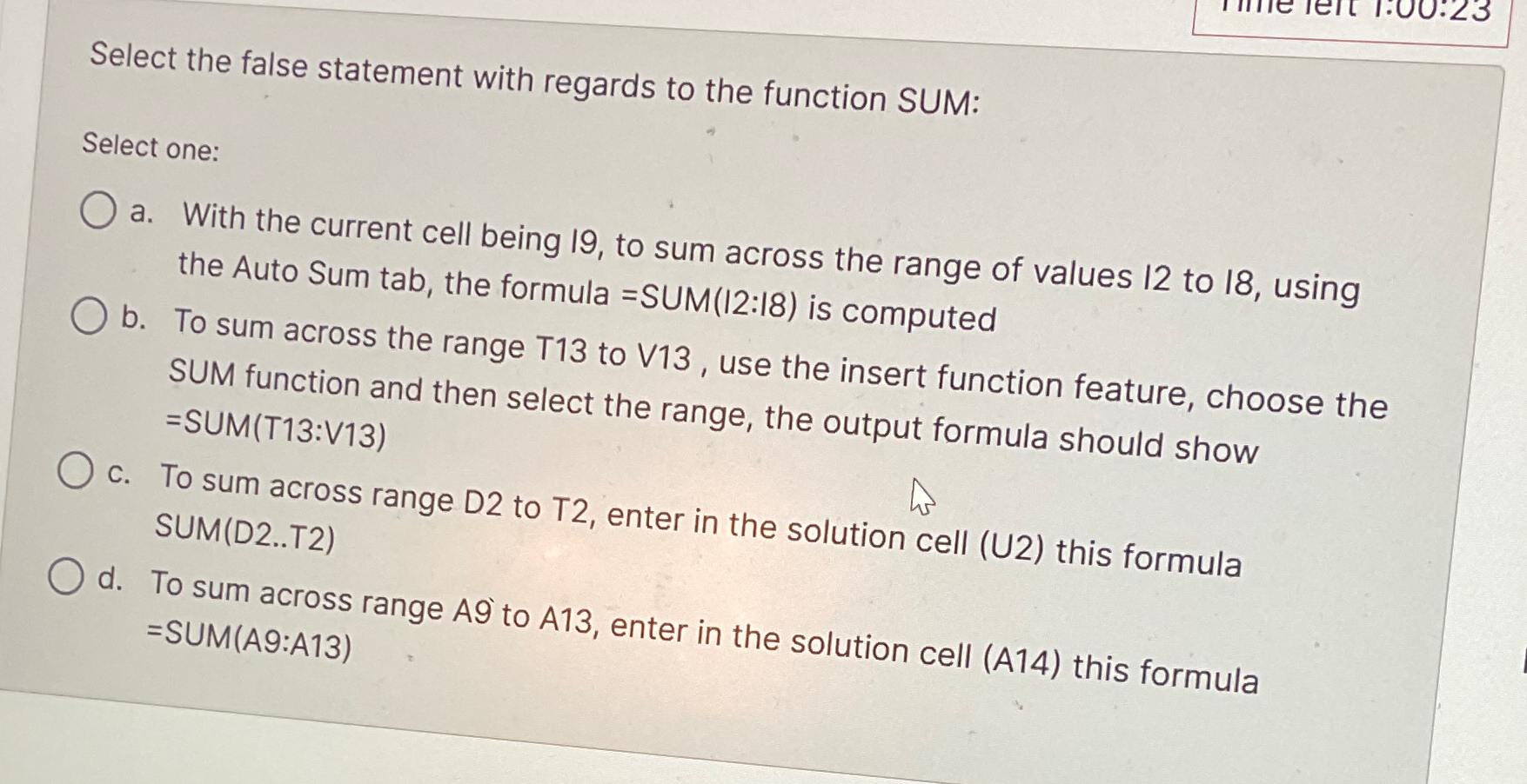 Solved Select the false statement with regards to the | Chegg.com