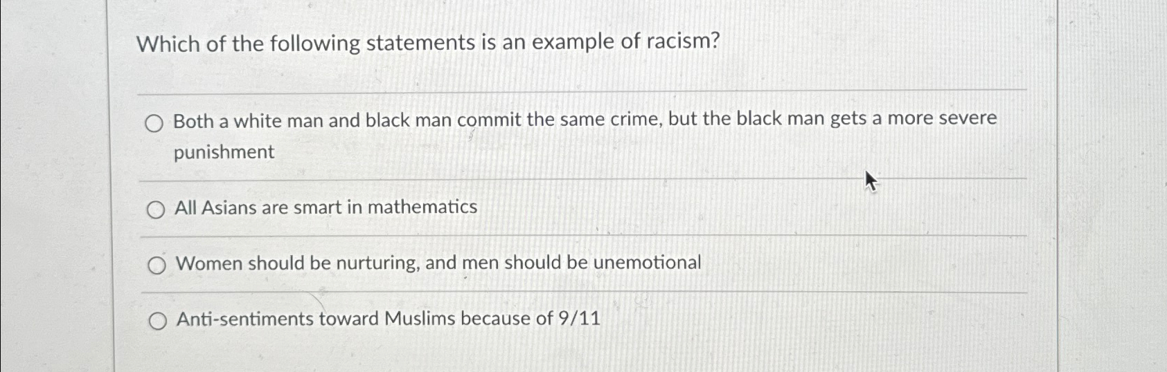 Solved Which of the following statements is an example of | Chegg.com