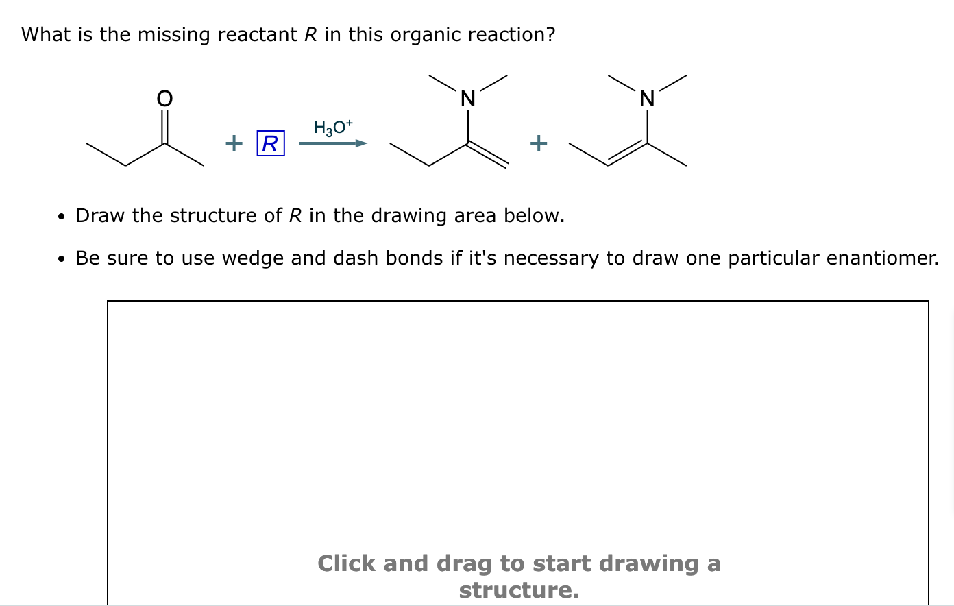 Solved What Is The Missing Reactant R ﻿in This Organic