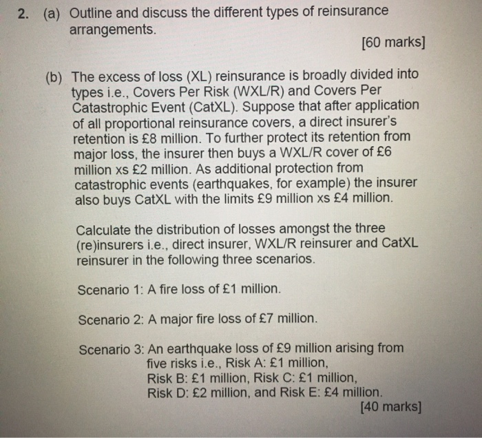 2. (a) Outline and discuss the different types of | Chegg.com