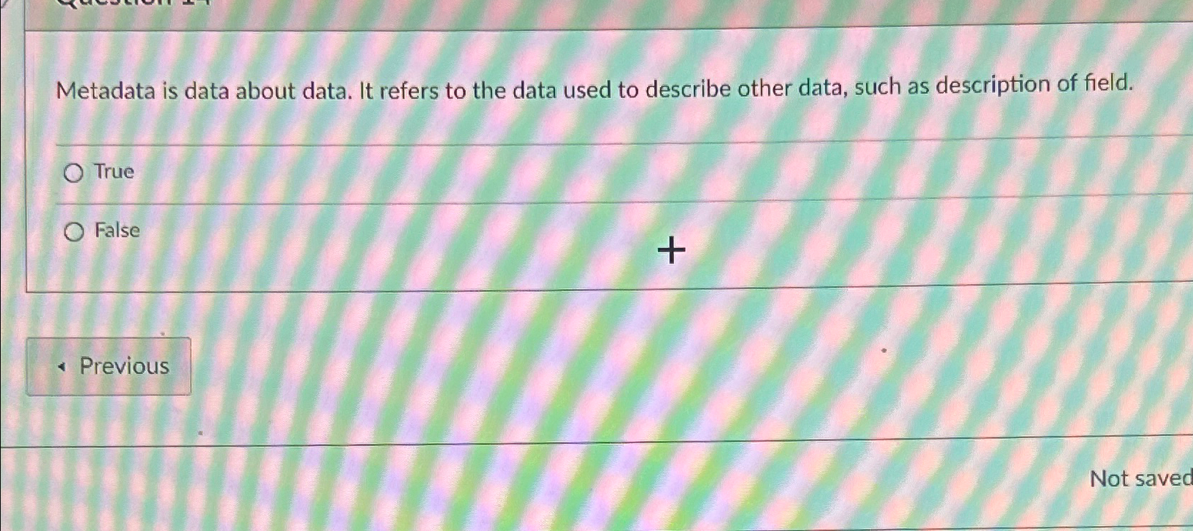 Solved Metadata is data about data. It refers to the data | Chegg.com