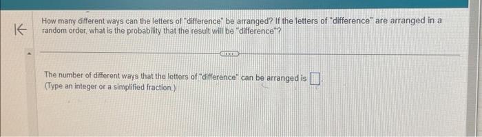 Solved How many different ways can the letters of | Chegg.com