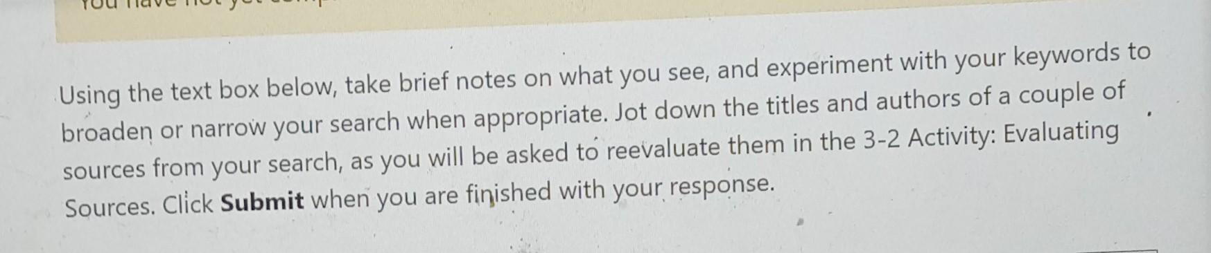 Using the text box below, take brief notes on what | Chegg.com