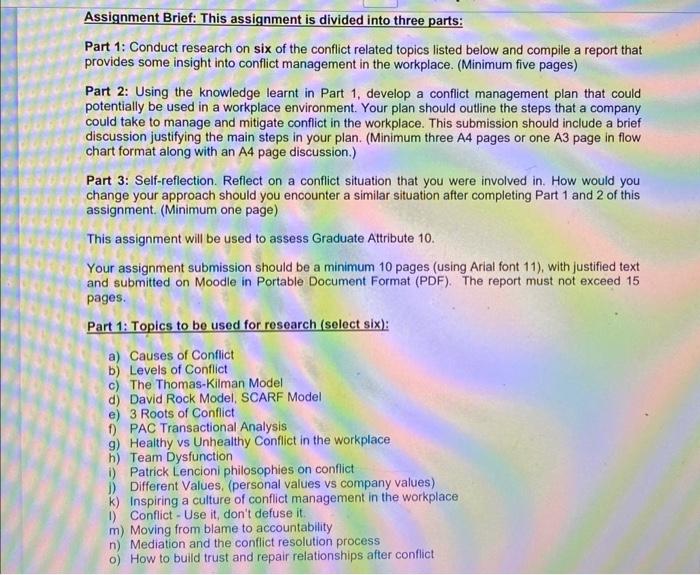 Solved Assignment Brief: This assignment is divided into | Chegg.com