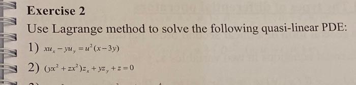 Solved Use Lagrange method to solve the following | Chegg.com
