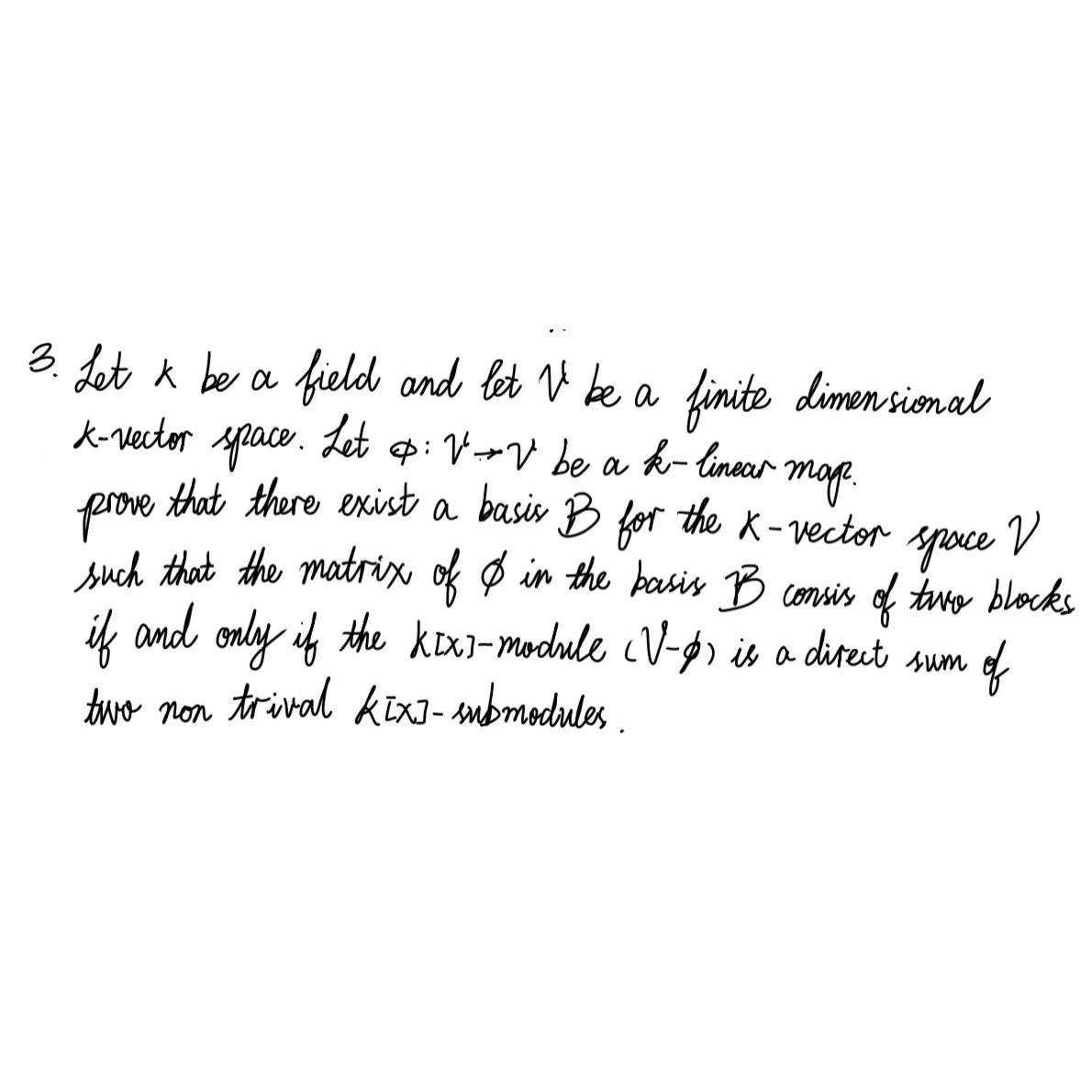 Solved Ring theory and module theory question | Chegg.com