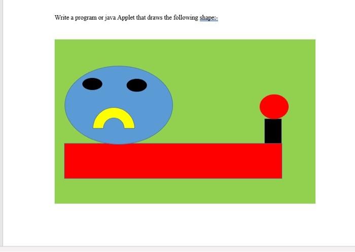 Solved Write A Program Or Java Applet That Draws The 7436