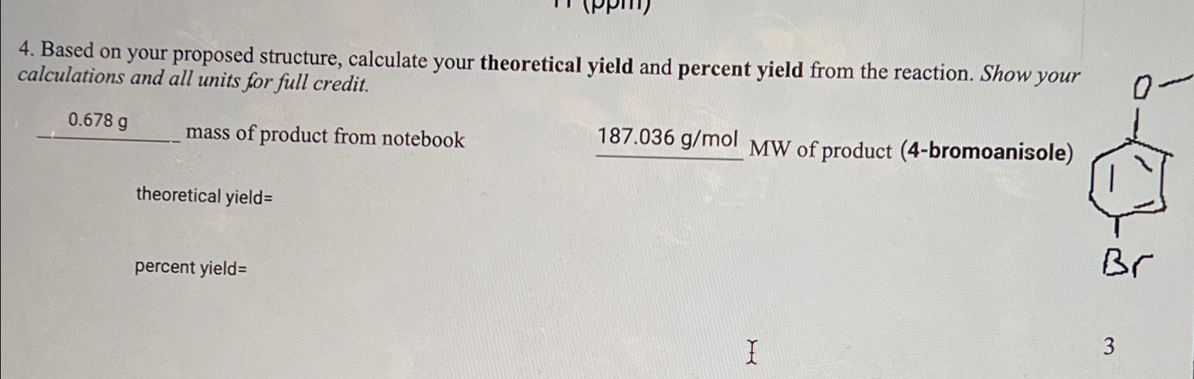Solved Based on your proposed structure, calculate your | Chegg.com