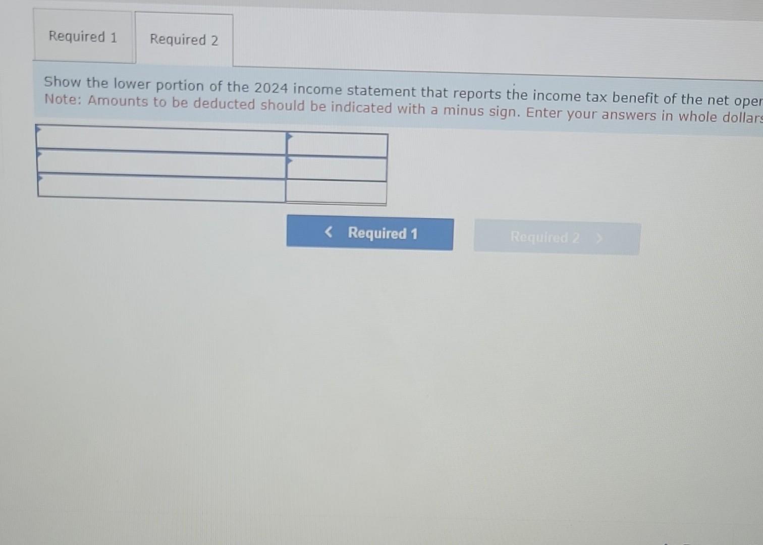 Solved Journal entry worksheet Record 2024 income tax | Chegg.com
