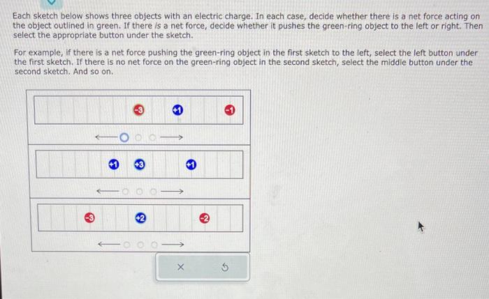 Solved Each sketch below shows three objects with an | Chegg.com