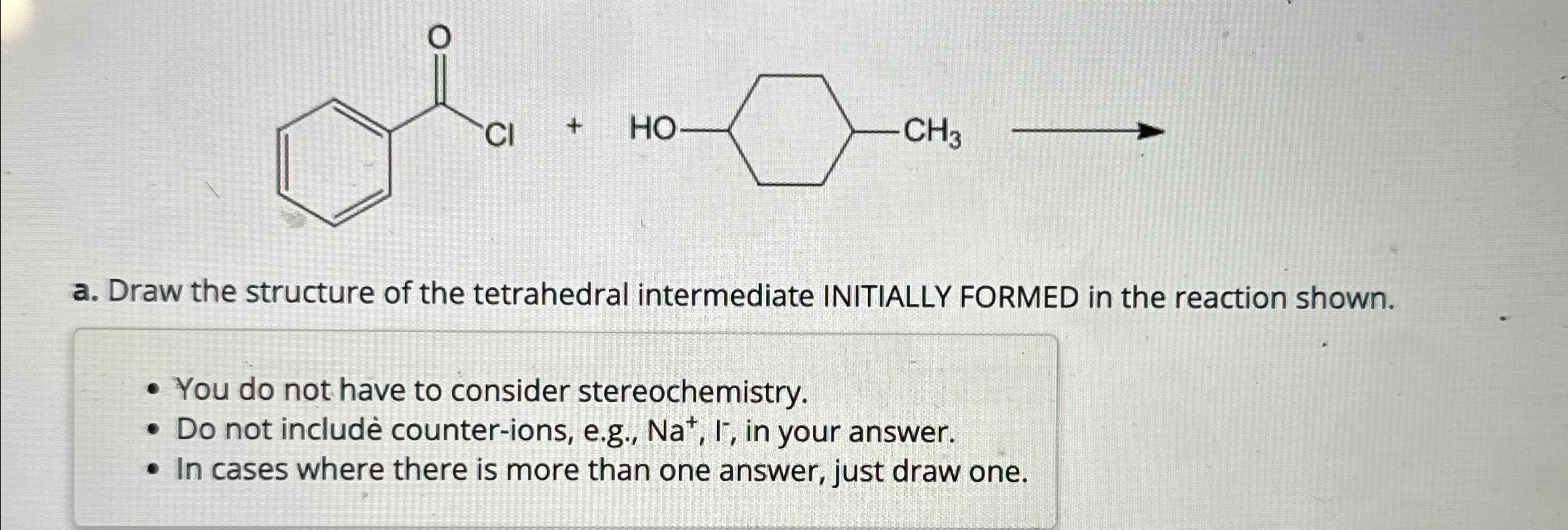 Solved a. ﻿Draw the structure of the tetrahedral | Chegg.com