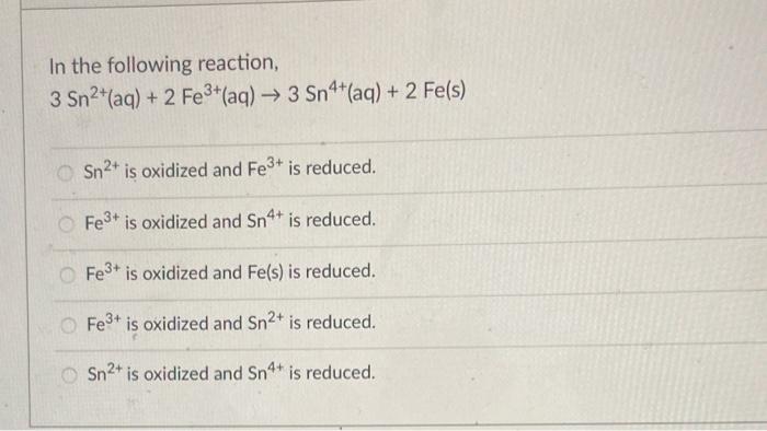 Solved In the following reaction, | Chegg.com