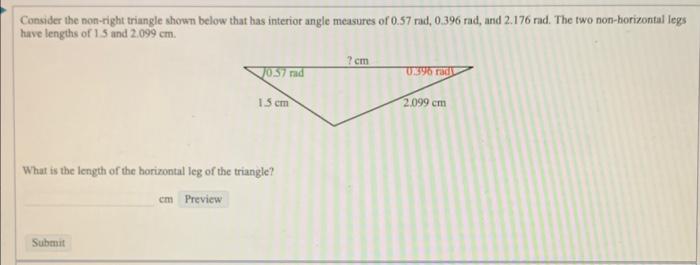 Solved Consider the non-right triangle shown below that has | Chegg.com