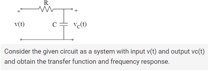 Solved Consider the given circuit as a system with input | Chegg.com