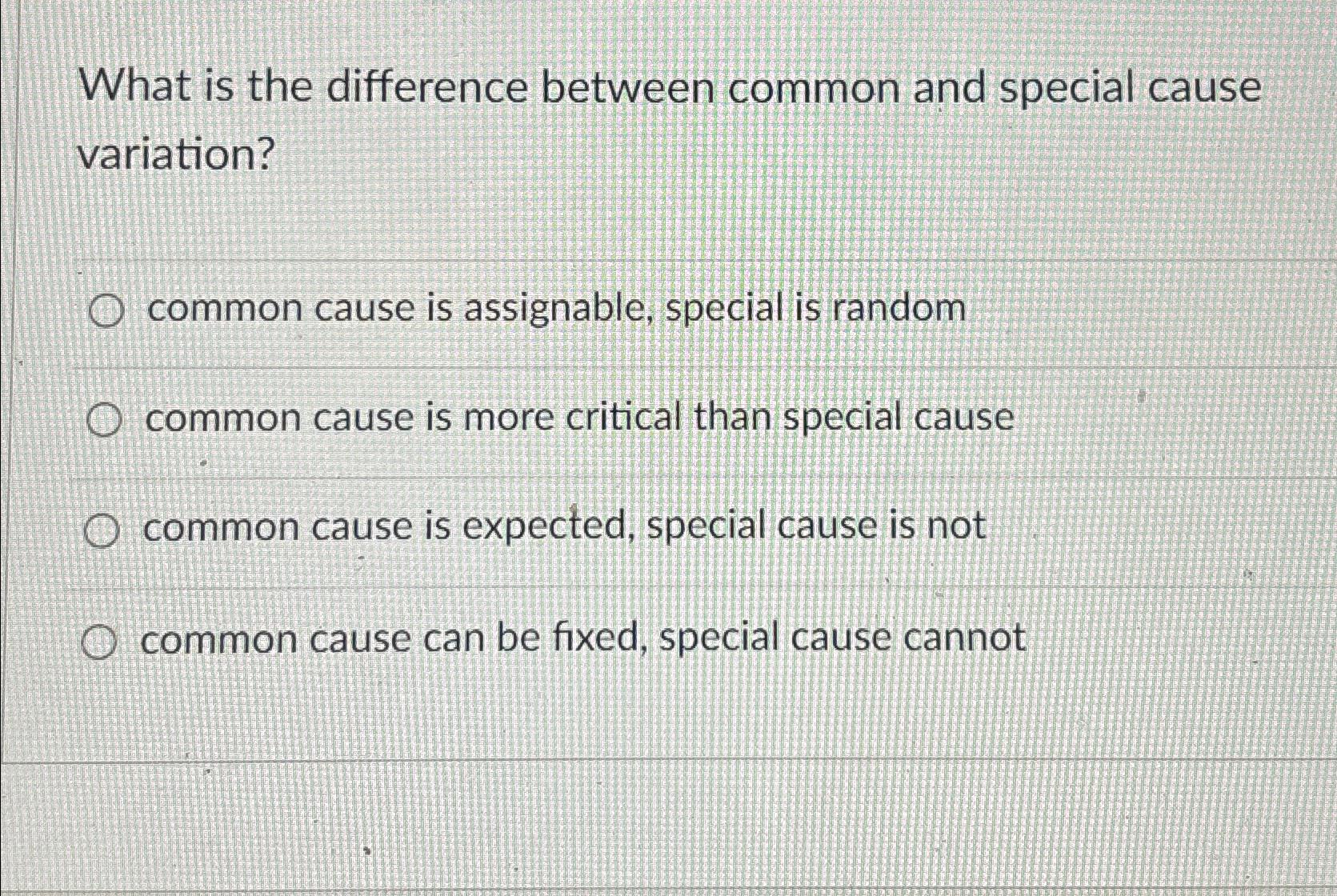 Solved What is the difference between common and special | Chegg.com