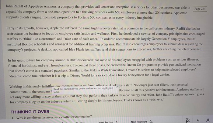 Solved Page 264 John Ratliff of Appletree Answers, a company | Chegg.com