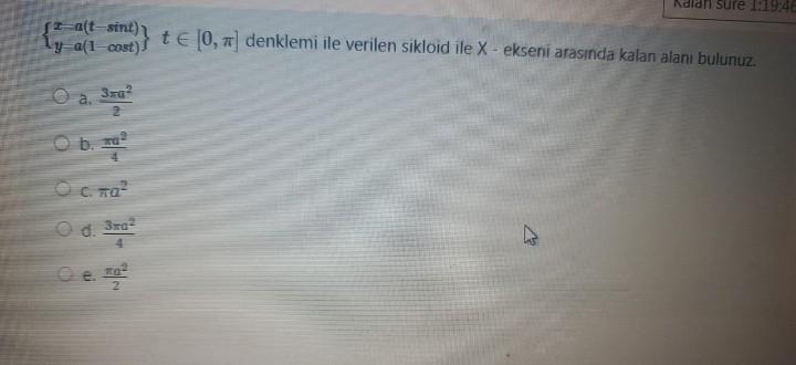 Solved Find the area between the cycloid given by the | Chegg.com