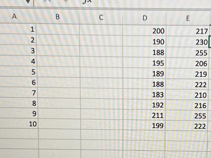 Solved I will attach an example form to Excel as an example | Chegg.com