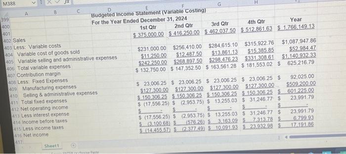 Solved on variable costing income statement, where from/how | Chegg.com