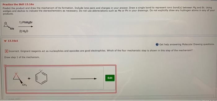 Solved Practice the Skill 13.16a Predict the product and | Chegg.com