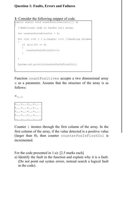 Solved Function countPositives accepts a two dimensional | Chegg.com