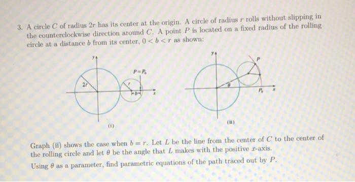 Solved 3. A circle of radius 2r has its center at the | Chegg.com