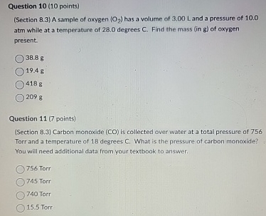 Solved Please answer both questions 10 ﻿and 11Question | Chegg.com