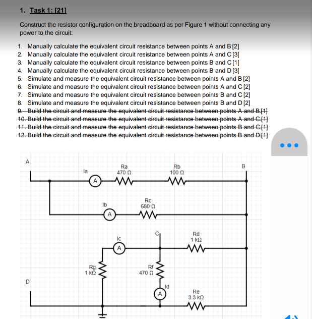 Solved Construct the resistor configuration on the | Chegg.com
